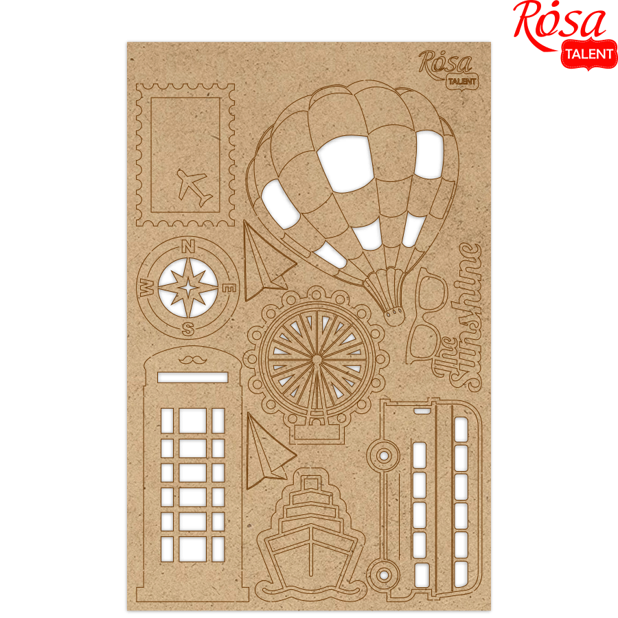 Chipboard for scrapbooking 