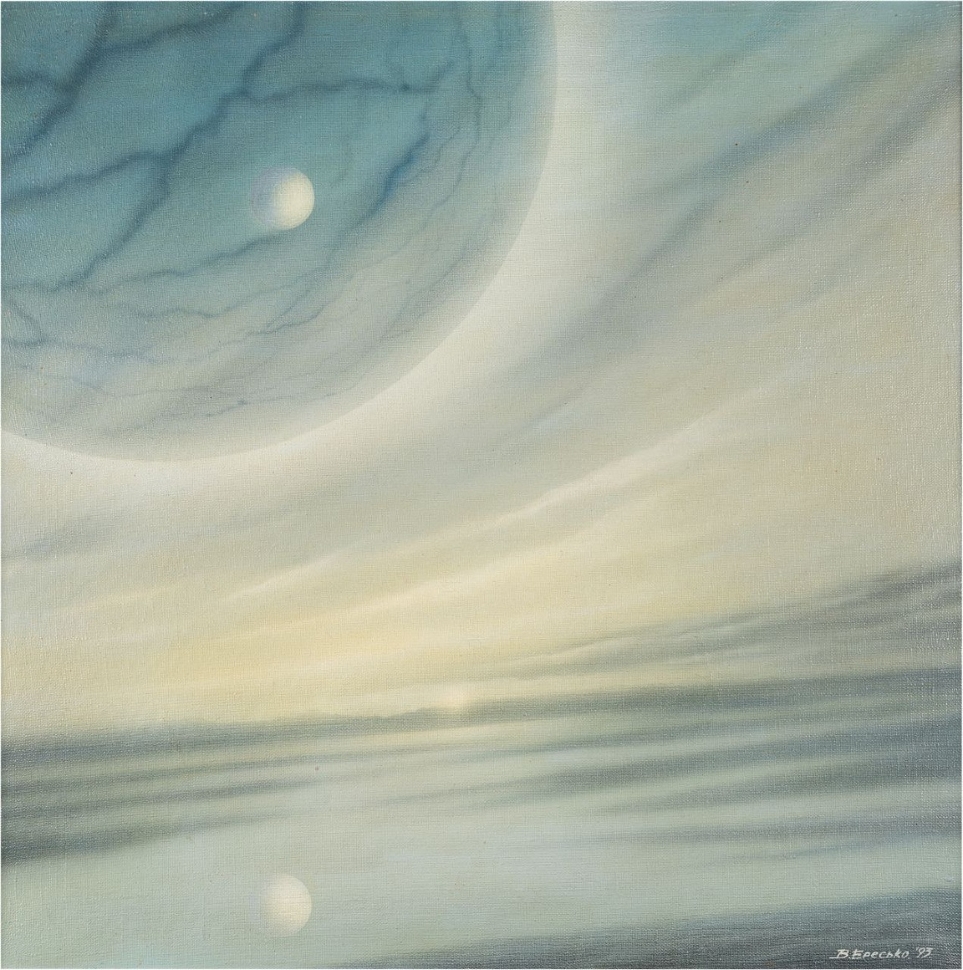 Painting Satellite, artist Viktor Yeresko